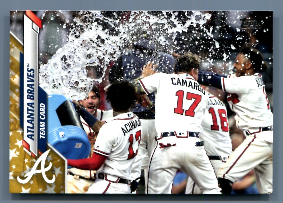 2020 Topps Series 1 ATLANTA BRAVES GOLD STARS RONALD ACUNA JR #218 Team ...