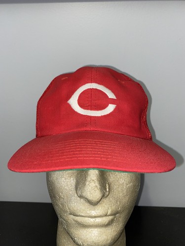 Vintage MLB Cincinnati Reds Mesh Snapback Trucker Hat Baseball Cap Lid ...