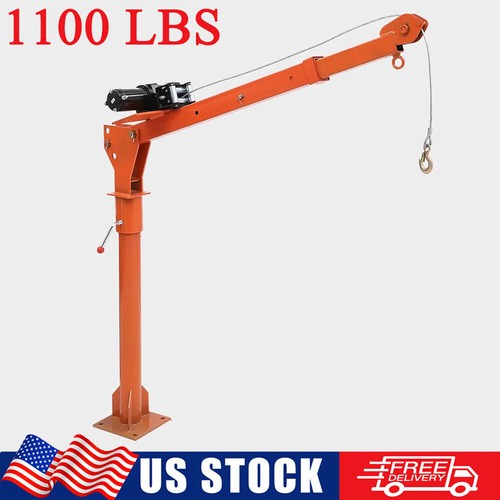 Foldable 360° Swivel Lift Crane 1000LBS Pickup Truck Bed Hoist w ...