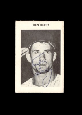 Ken Berry 1969 Milton Bradley authentic autographed card White Sox | eBay