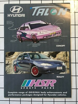 Hyundai TALON (HSR Sports Packs) body kit sales brochure | eBay Australia