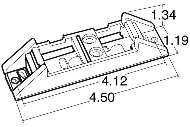 Truck-Lite 15720 - 15 Series Gray Branch Deflector Mount for sale ...