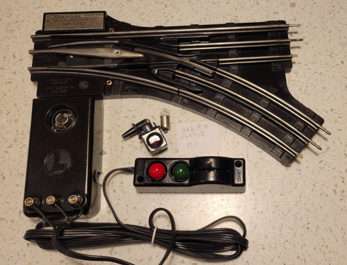 Lionel 022 Switch Right Refurbished, with rewired Controller, Lantern ...
