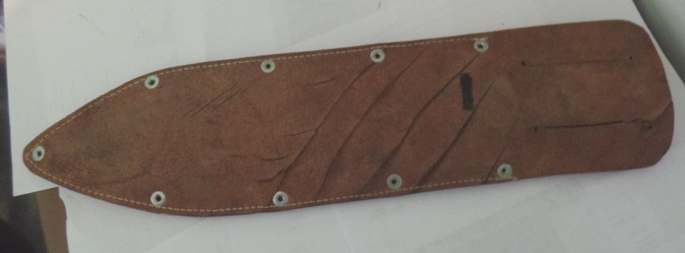 TRU-BAL-BOWIE AXE 13" Fixed Blade Knife & Sheath -AS IS-VERY GOOD-L@@K ...