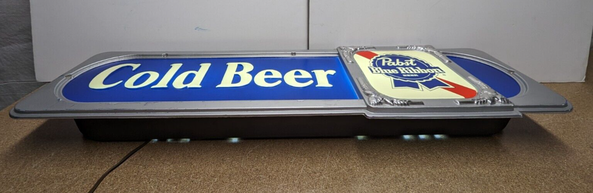 Cold Beer Sign Pabst PABST BLUE RIBBON What'll You Have? Cold Beer