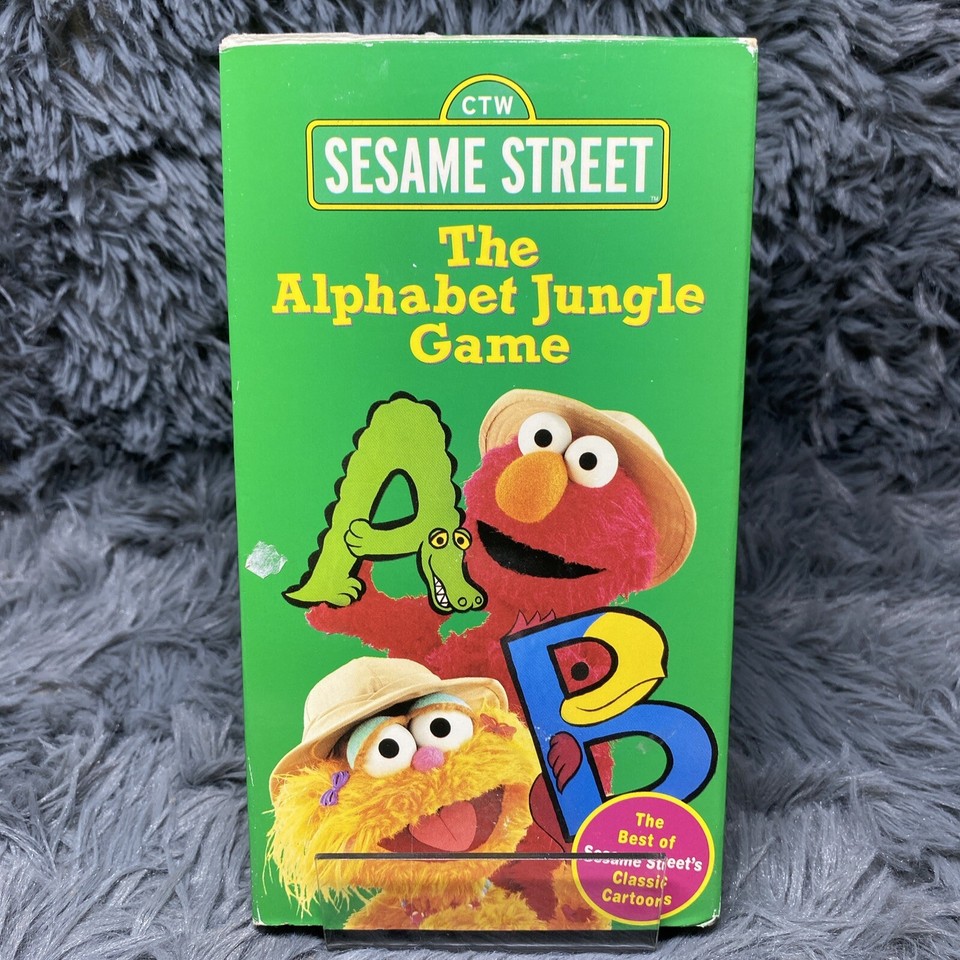 Sesame Street Alphabet Jungle Game VHS 1998 Video Tape Elmo Children ...
