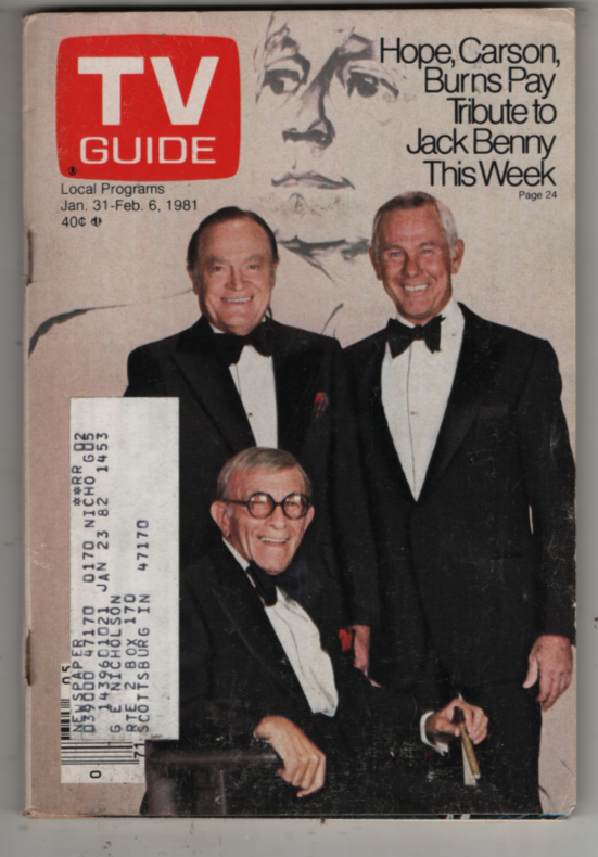 TV GUIDE 1981 January 31-February 6 Bob Hope Johnny Carson | eBay