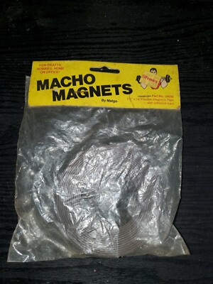 Vintage Macho Magnets By Malgo Part No. 10250 Flexible Magnetic Tape ...