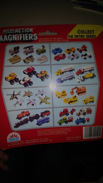 Vintage 1989 Funrise Micro Action Rail Road Toy Locomotive On Card for ...