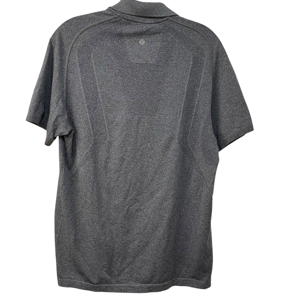 Lululemon Shirt Mens Medium Polo IMIN Embroidery Short Sleeve Pullover ...