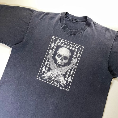 Vintage 90s Ray Troll "Spawn Till You Die" T-Shirt Salmon Fishing Art ...