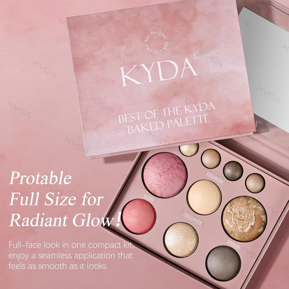 Best of the Baked Makeup Palette, 10 Colors Full Size Baked Palette ...