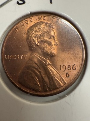 1986 D Lincoln Penny, P665 | eBay