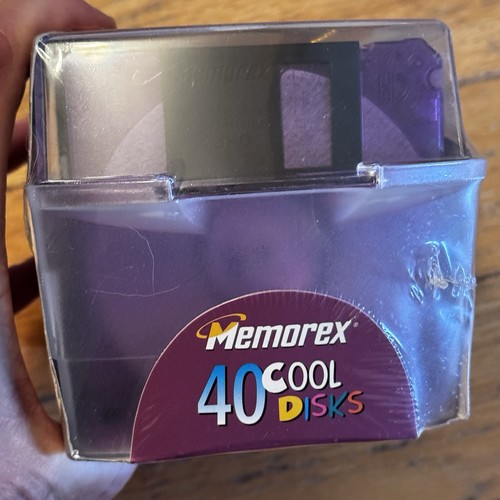 40 Memorex Cool Disks PC Formatted 3.5" Computer Diskettes New Sealed ...