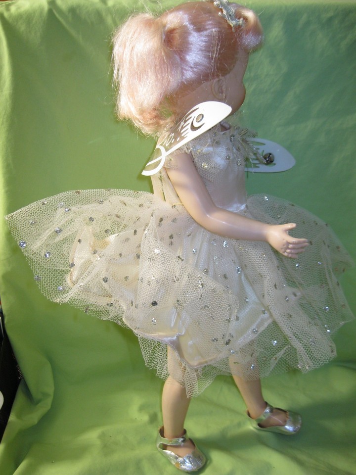 UNEEDA Vintage 1960's Hard Plastic 20" Walker DOLL Pink Hair FAIRY ...