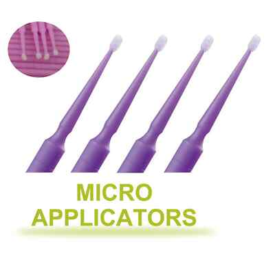 100Pcs Dental Disposable Micro Tooth Applicators Brushes Fine Tips ...