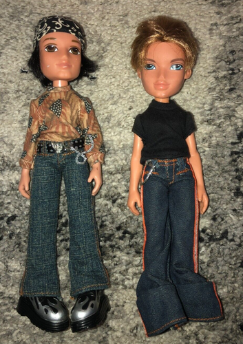 Vintage Bratz Boyz Cade Motorcycle 2003 MGA & 2002 Cameron (no feet ...