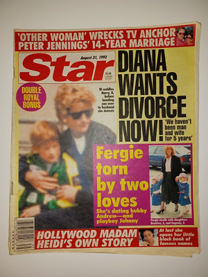 Star tabloid Aug 31, 1993 Lynda Carter Heidi Fleiss Peter Jennings ...