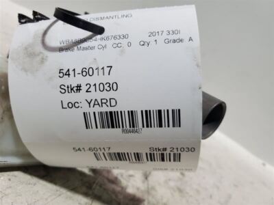 12-18 Brake Master Cylinder Fits BMW 328i MPN: 34336851095,34337851569 ...