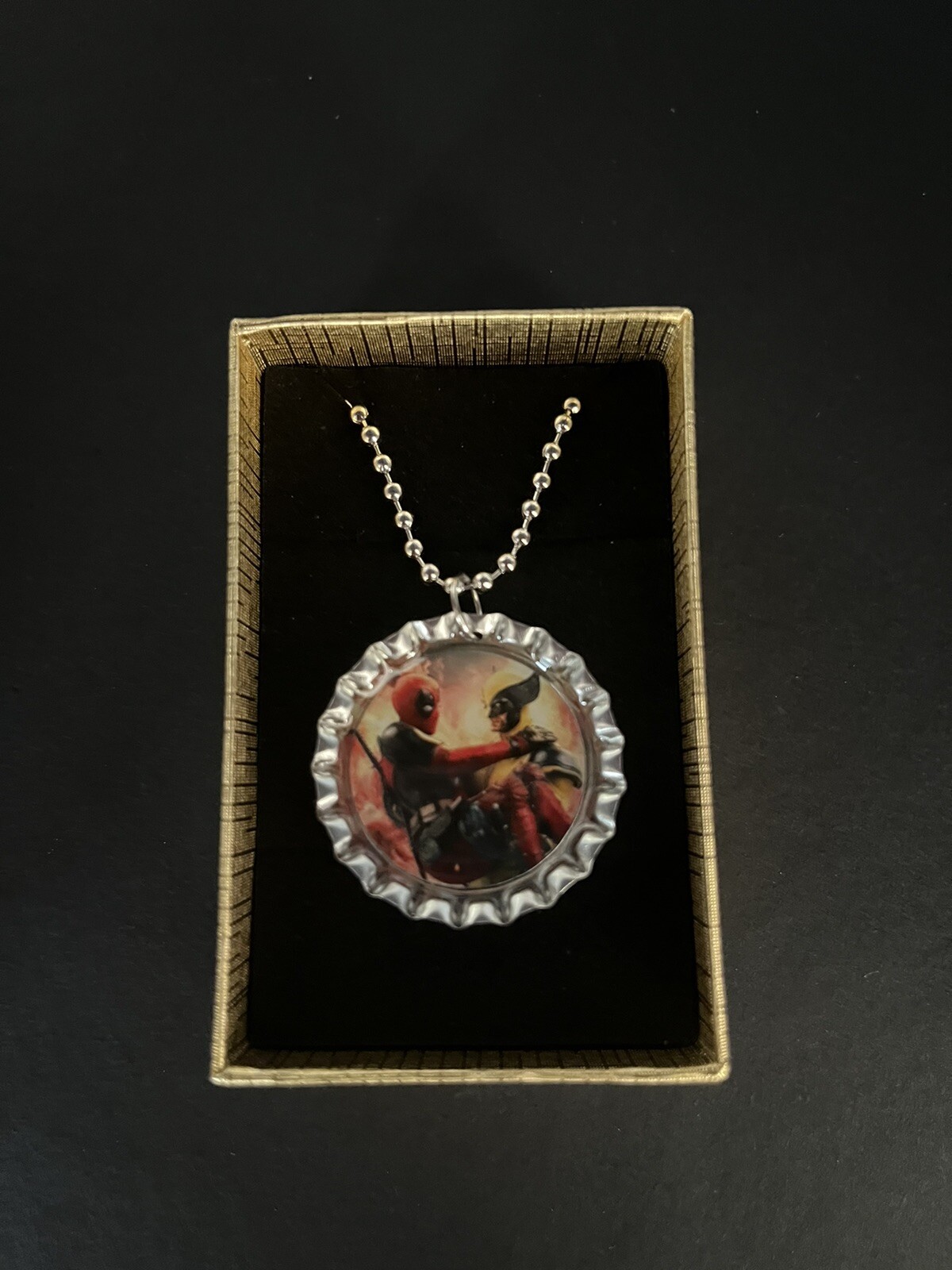 Deadpool And Wolverine Necklace / Bottle Cap pendant / Gift / Stocking ...