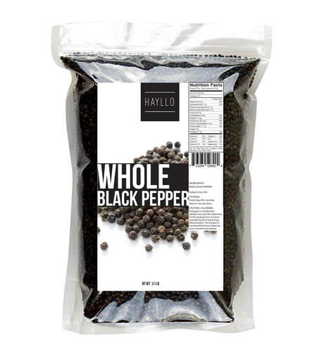 10 LB Natural India Whole Black Pepper Peppercorn, Hayllo,Free Shipping ...