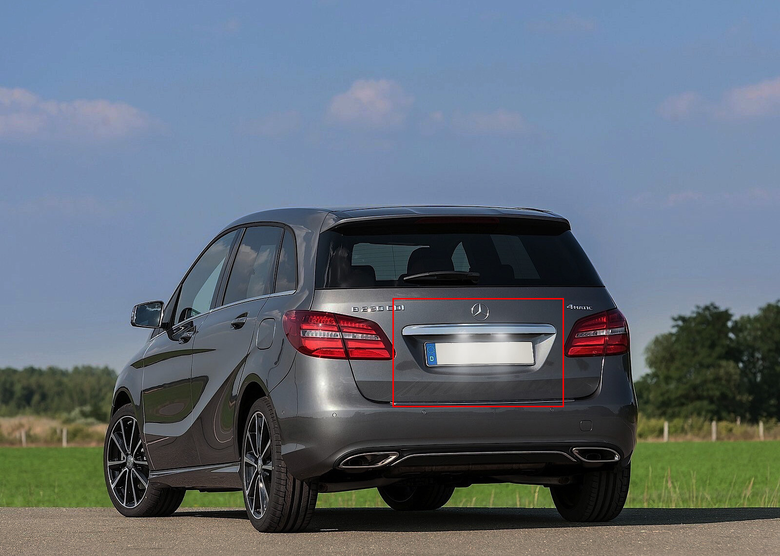 White LED License Number Plate Light For 11-19 Mercedes-Benz B-Class ...