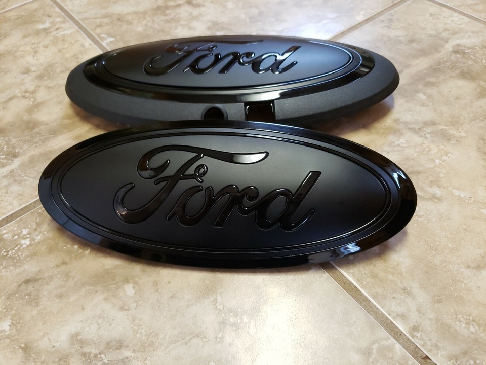 2018-20 f150 ford emblems MATTE/GLOSS BLACK COMBO front & rear, camera ...