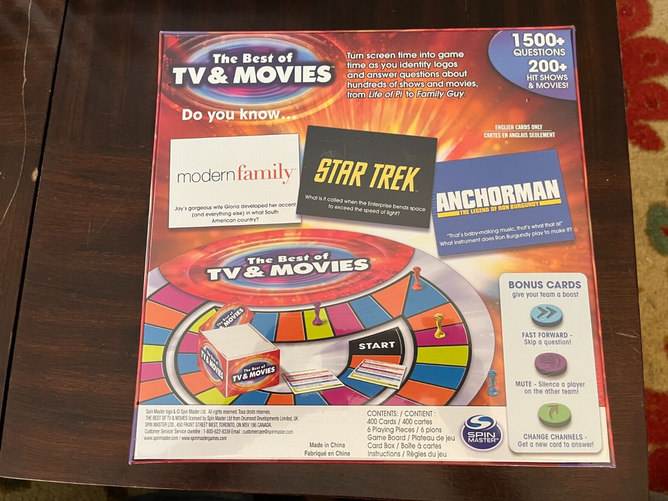 NEW SEALED The Best of TV & Movies Trivia Board Game Shows & Movies | eBay