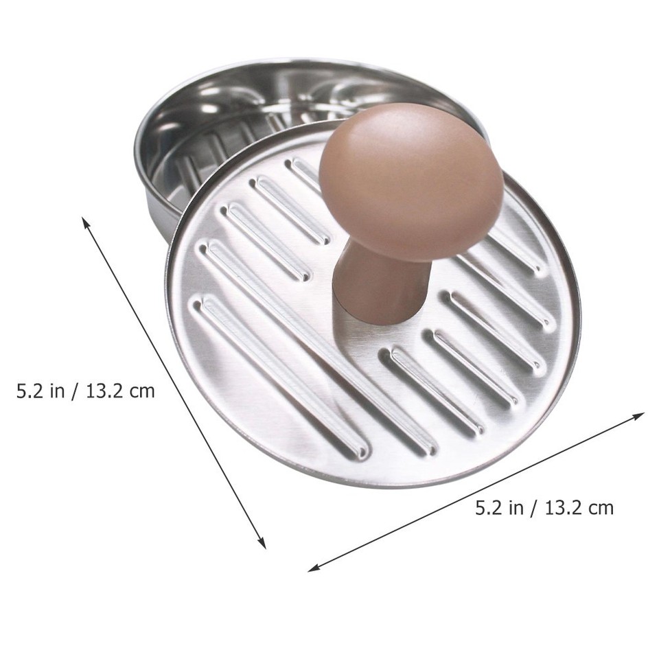 Stainless Steel Burger Press Hamburger Patty Maker Mold Burgers Making ...