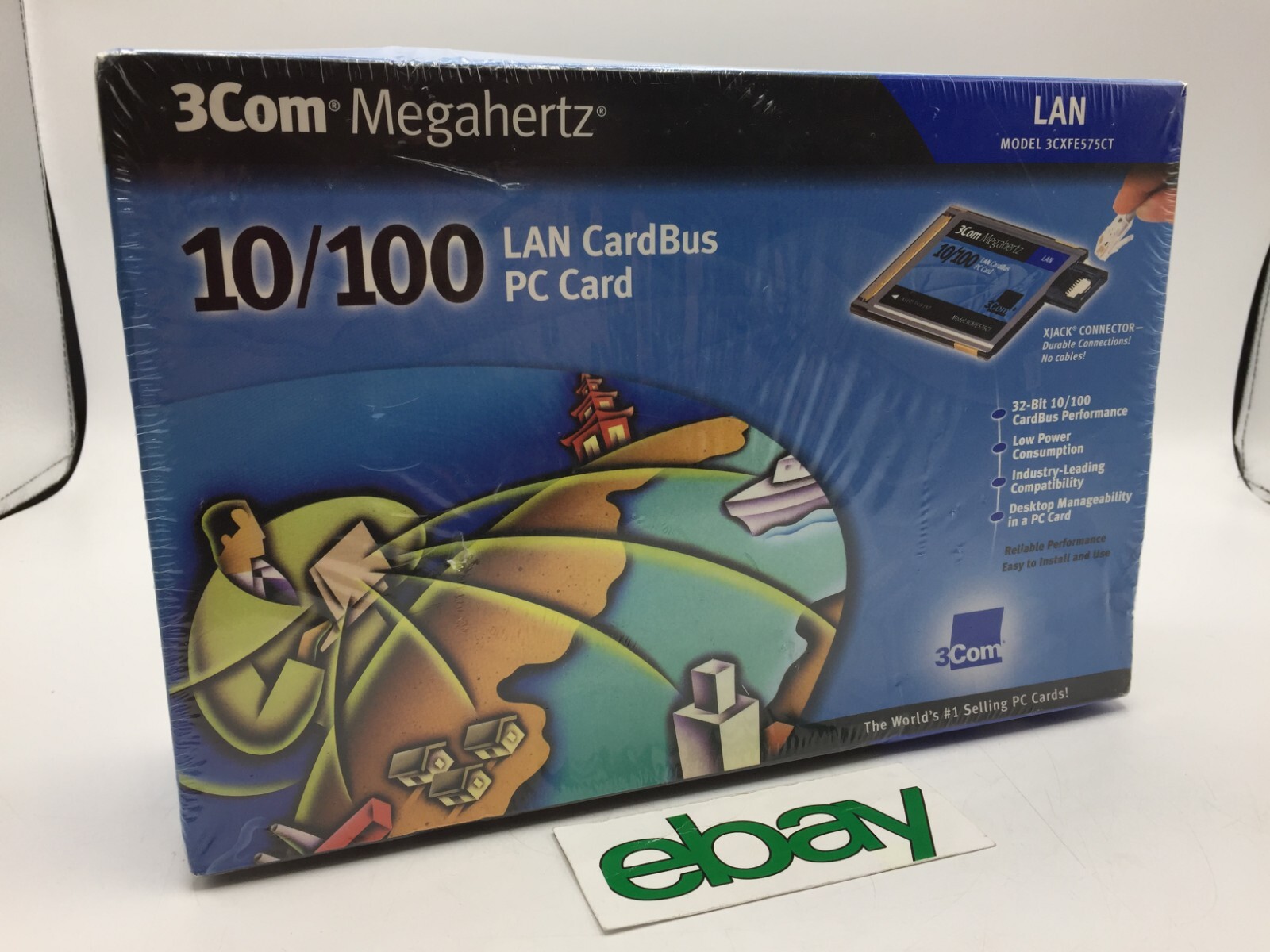 3Com Megahertz 10/100 LAN CardBus PC Card With XJACK Connector ...