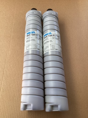 NEW! Lot of 2, Genuine Savin 9847 - L Type 81 Toner Black Copier 2085DP ...