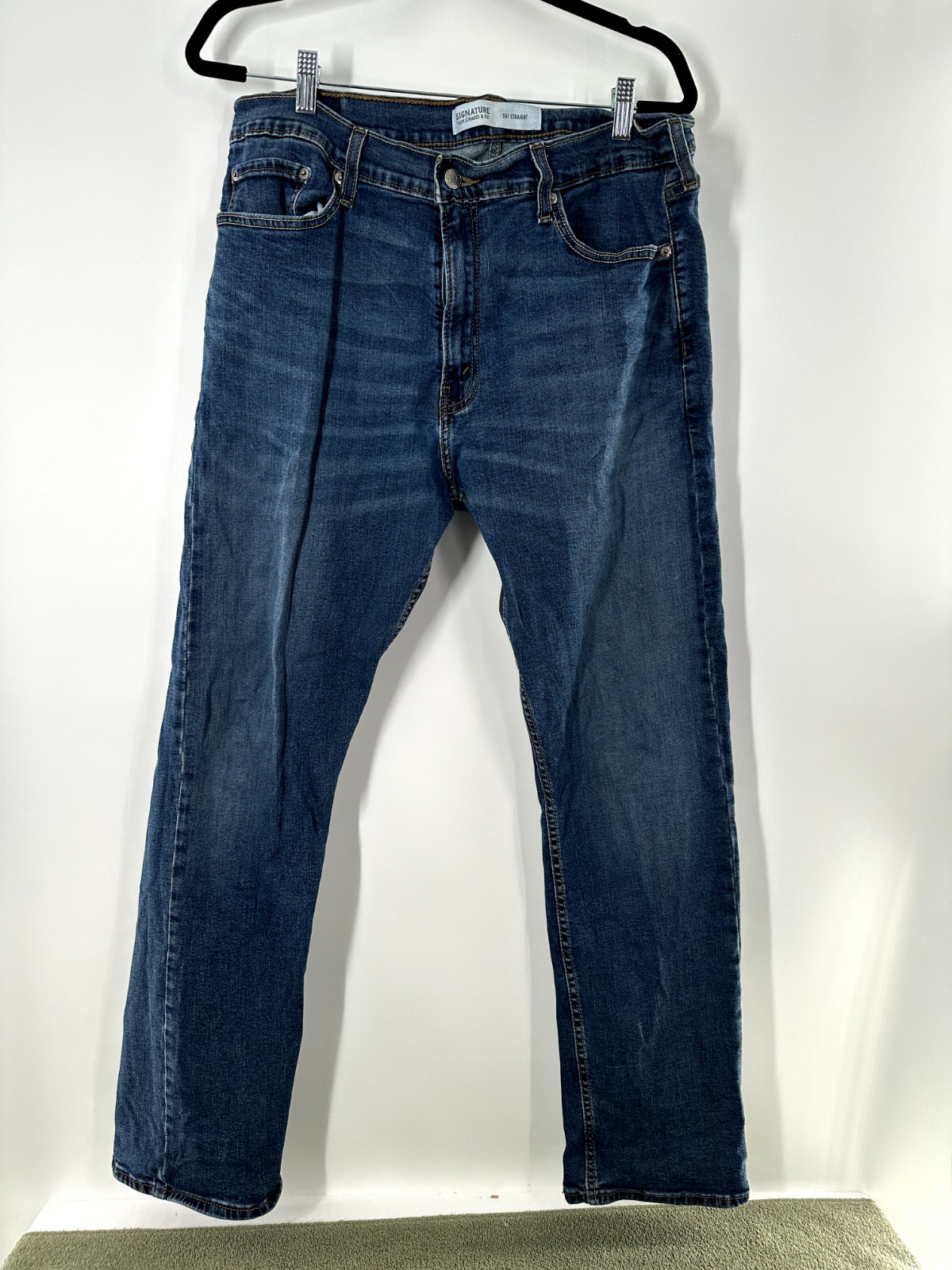 Levi's Mens 36X32 Signature S51 Straight Jeans - Gem