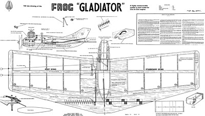 FROG GLADIATOR CONTROL LINE COMBAT MODEL PLANS | eBay