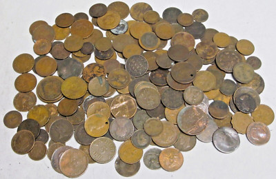 Lot of Various, Circulated, Foreign Copper Coins | eBay