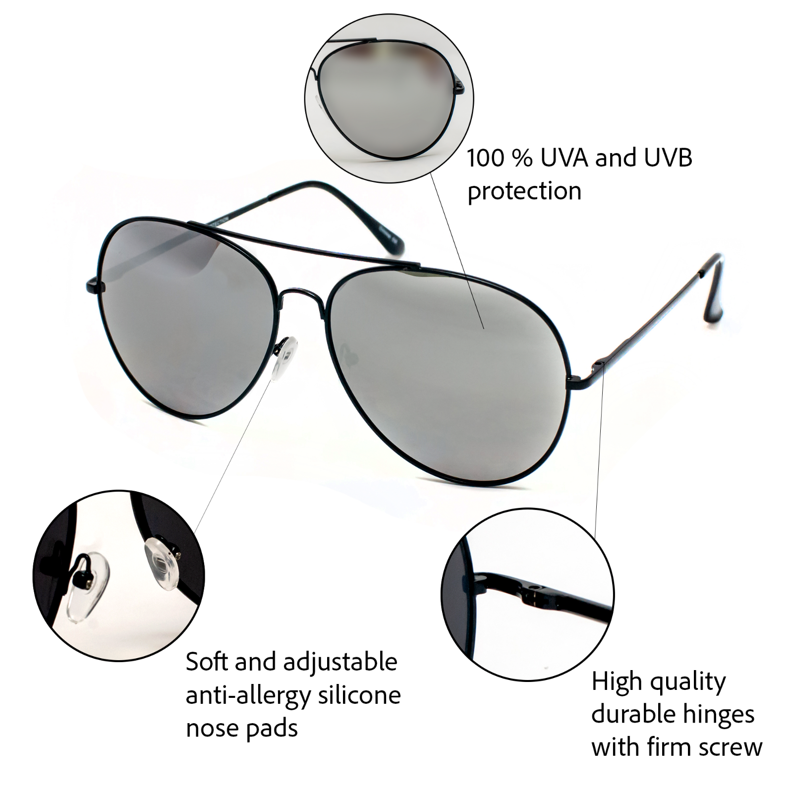 OVERSIZED "GUNS" SILVER Mirror Reflective Women Men Sunglasses GAFAS | eBay