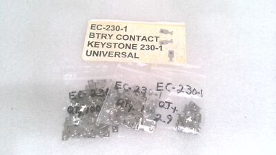 KEYSTONE ELECTRONICS 230-1 BATTERY CONTACT, UNIVERSAL, EC-230-1 (LOT OF ...