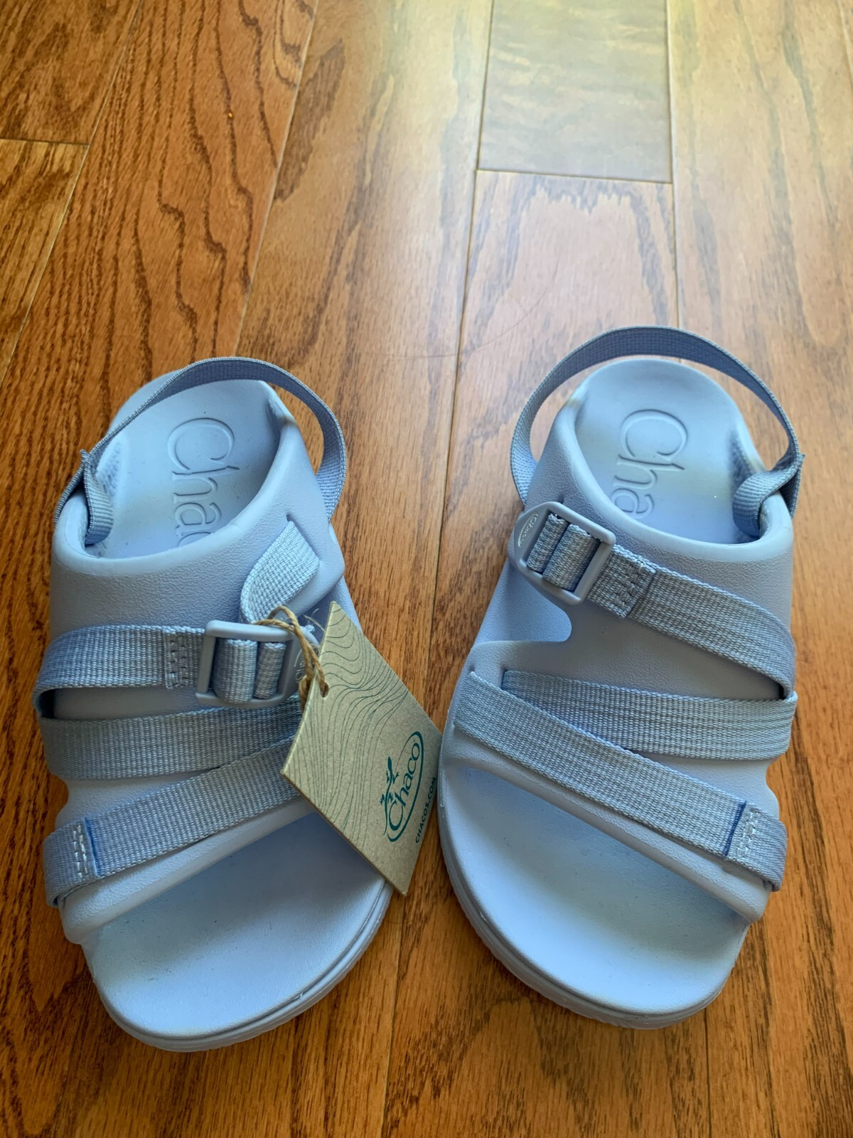 New Chaco Big Kids Girls Chillos Sport Sandal Shoe Light Blue, US Kids ...