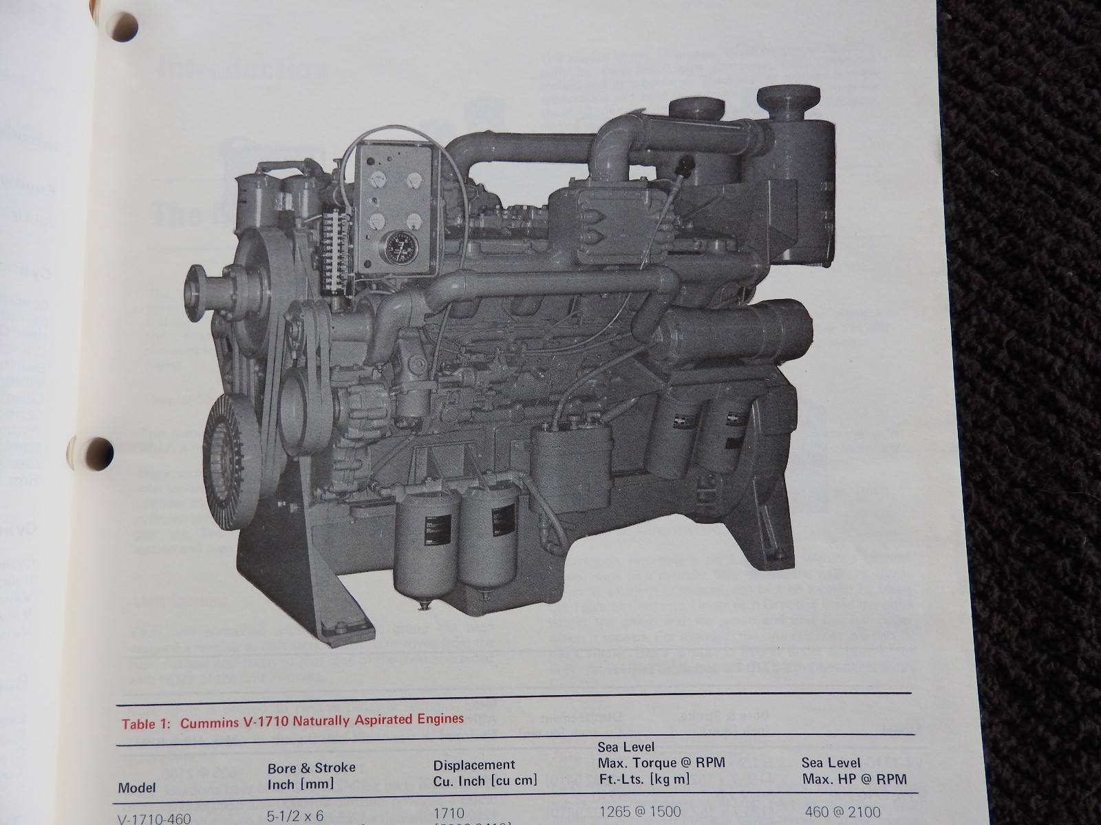 GENUINE CUMMINS 1710 V-1710 SERIES DIESEL ENGINE SHOP REPAIR MANUAL ...