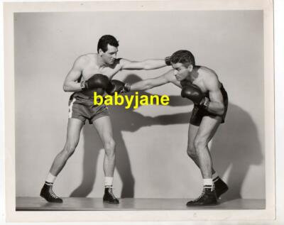 ROCK HUDSON JEFF CHANDLER ORIGINAL 8X10 PHOTO IN BOXING SHORTS 1951 ...