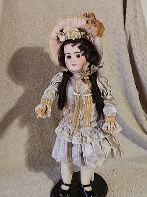 22" Bisque SFBJ Depose French Wood & Compo Jointed Body Open Mouth ...