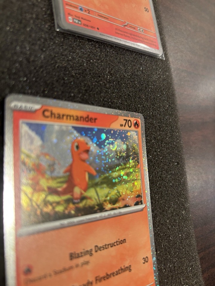 Charizard ex Jumbo Lenticular SPC Code Card Cosmo Charmander/Charmeleon ...