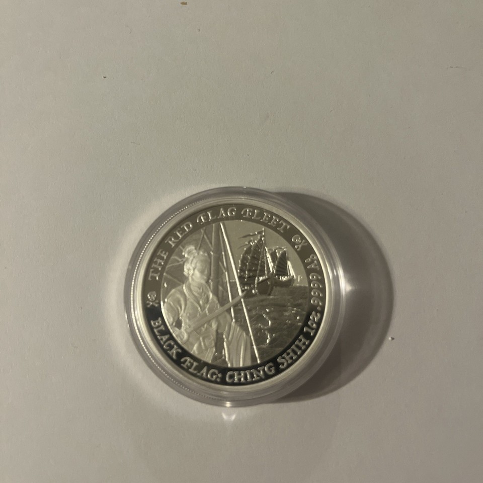 2021 Tuvalu Black Flag The Red Flag Fleet Ching Shih 1 oz .9999 Silver ...