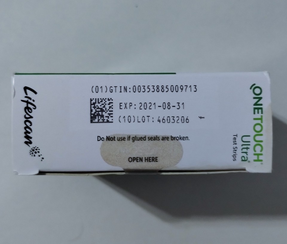 OneTouch ULTRA/2/MINI/SMART/PING Blood Glucose Test Strips 100CT Exp 08 ...