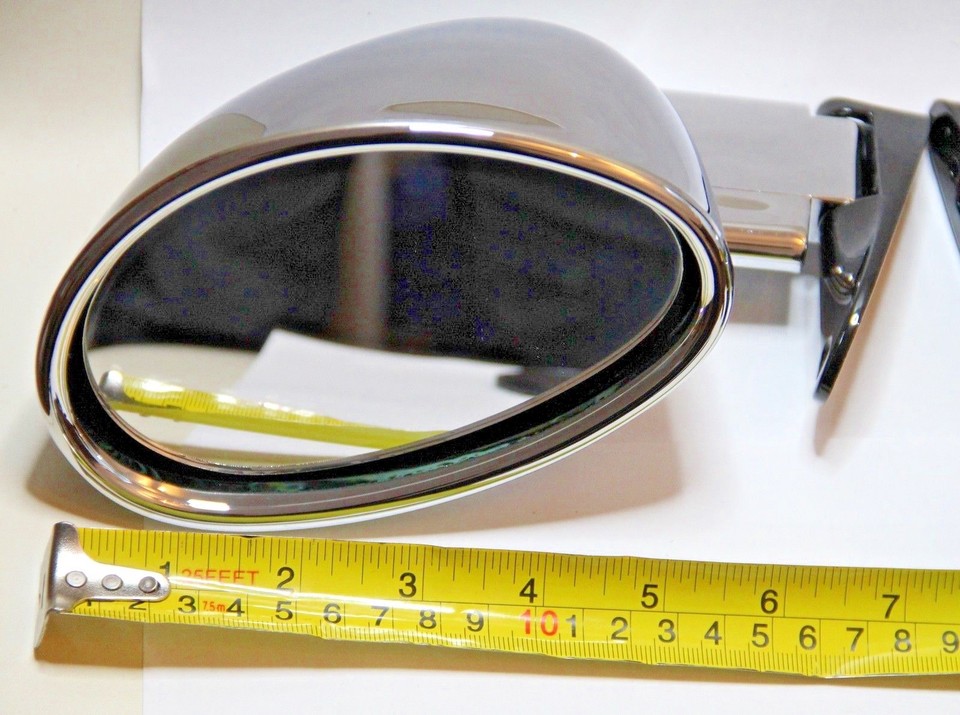 2 x CLASSIC SPORT WING MIRRORS VITALONI CALIFORNIAN CHROMED KIT BRAND ...