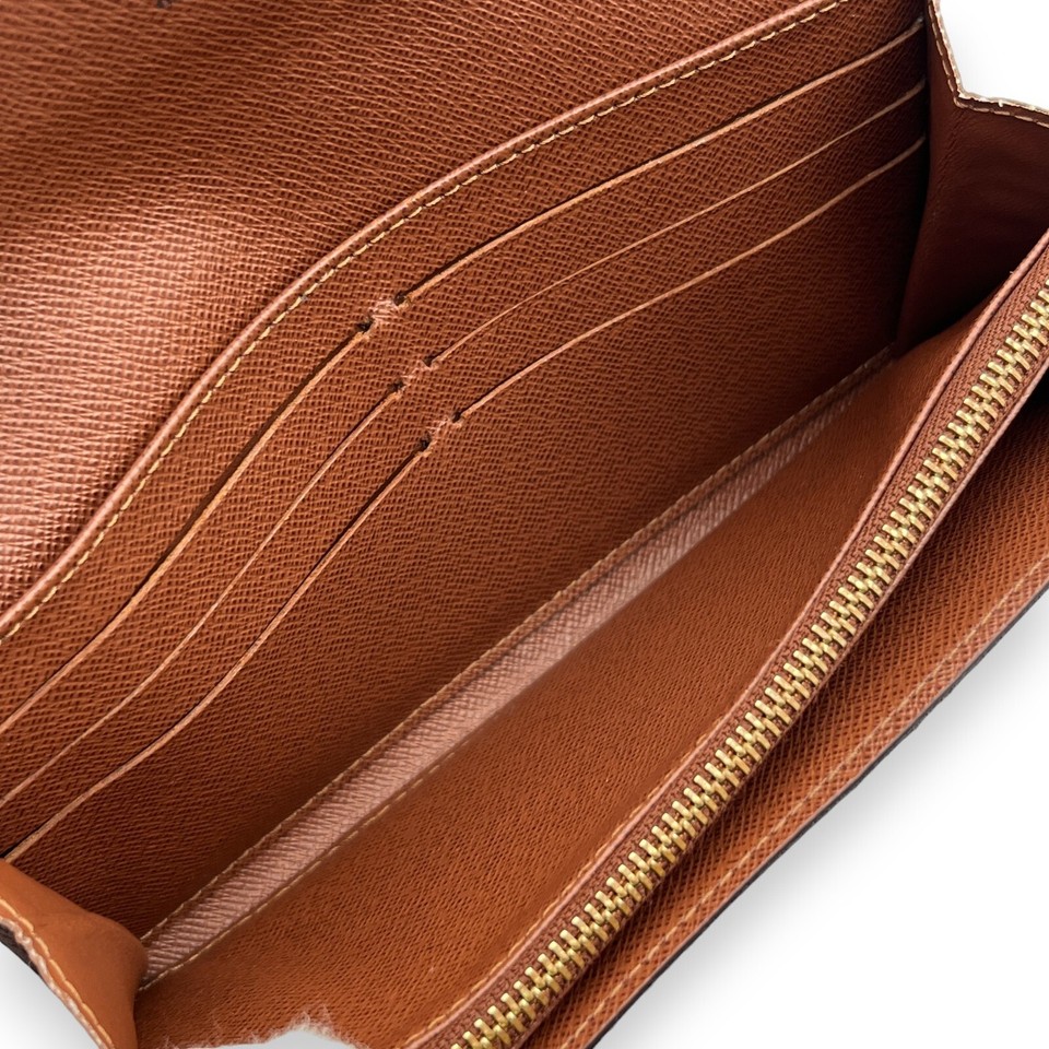 Louis Vuitton Monogram Portefeiulle Sarah Long Wallet | eBay