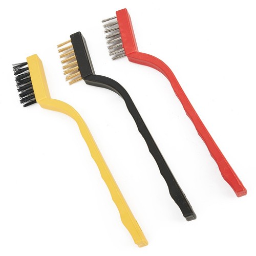3pcs Set of 7Inch Steel Wire Toothbrushes Nylon Brass and Steel ...