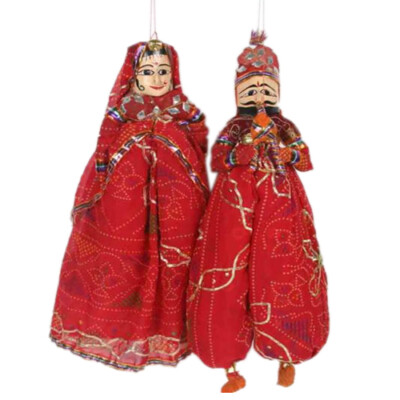 Kathputli aka Rajasthani Dolls Art, Handmade Puppet Pair Rajasthani ...