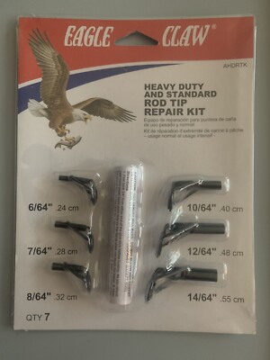Eagle Claw Heavy Duty And Standard Rod Tip Repair Kit 47708749923| eBay