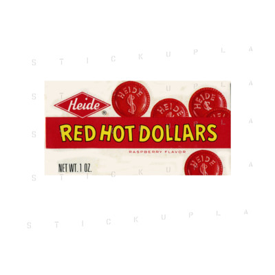 Red Hot Dollars - Retro Vintage Vinyl Sticker Decal | eBay