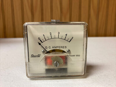 Shurite model 850 meter AC amperes 0-5 | eBay